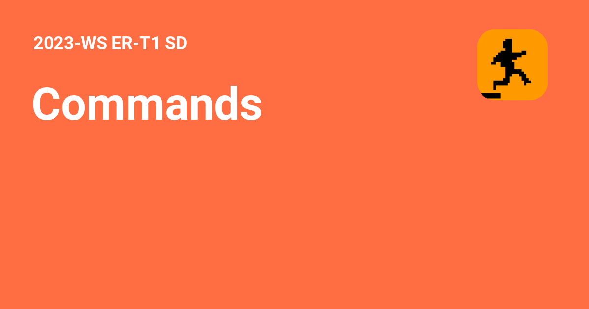 Commands - 2023-WS ER-T1 SD