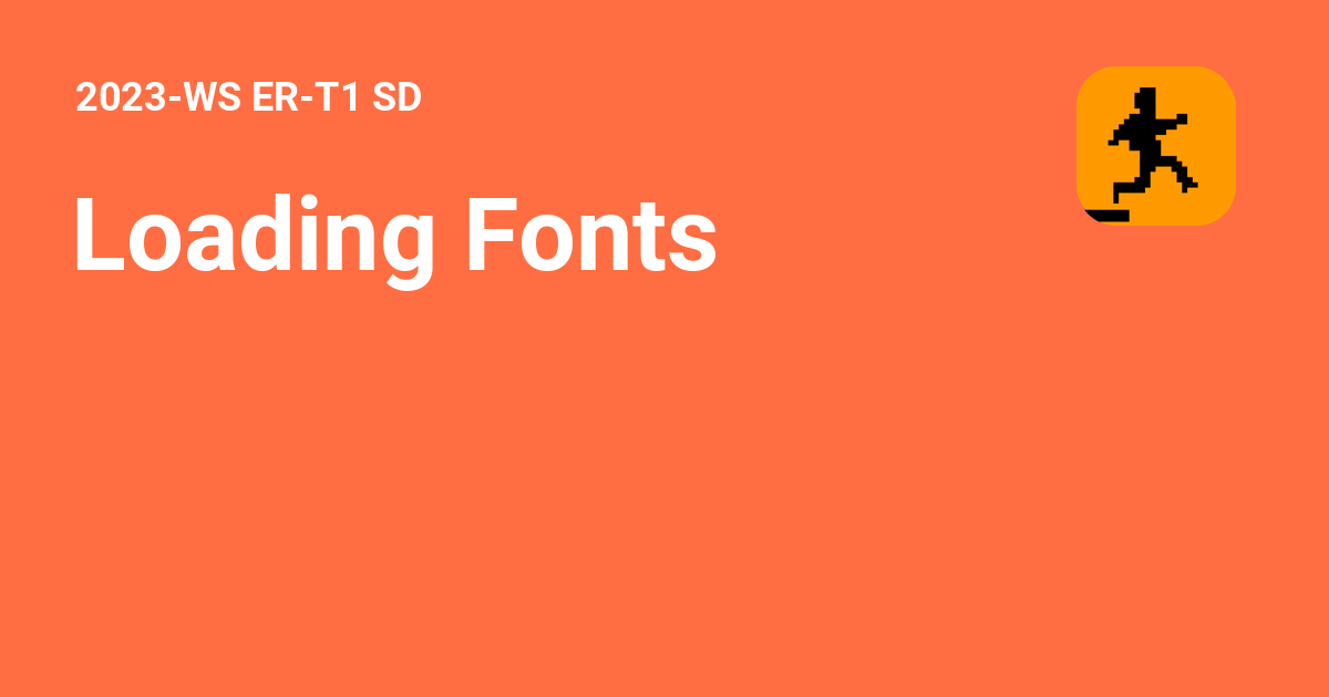 Loading Fonts - 2023-WS ER-T1 SD